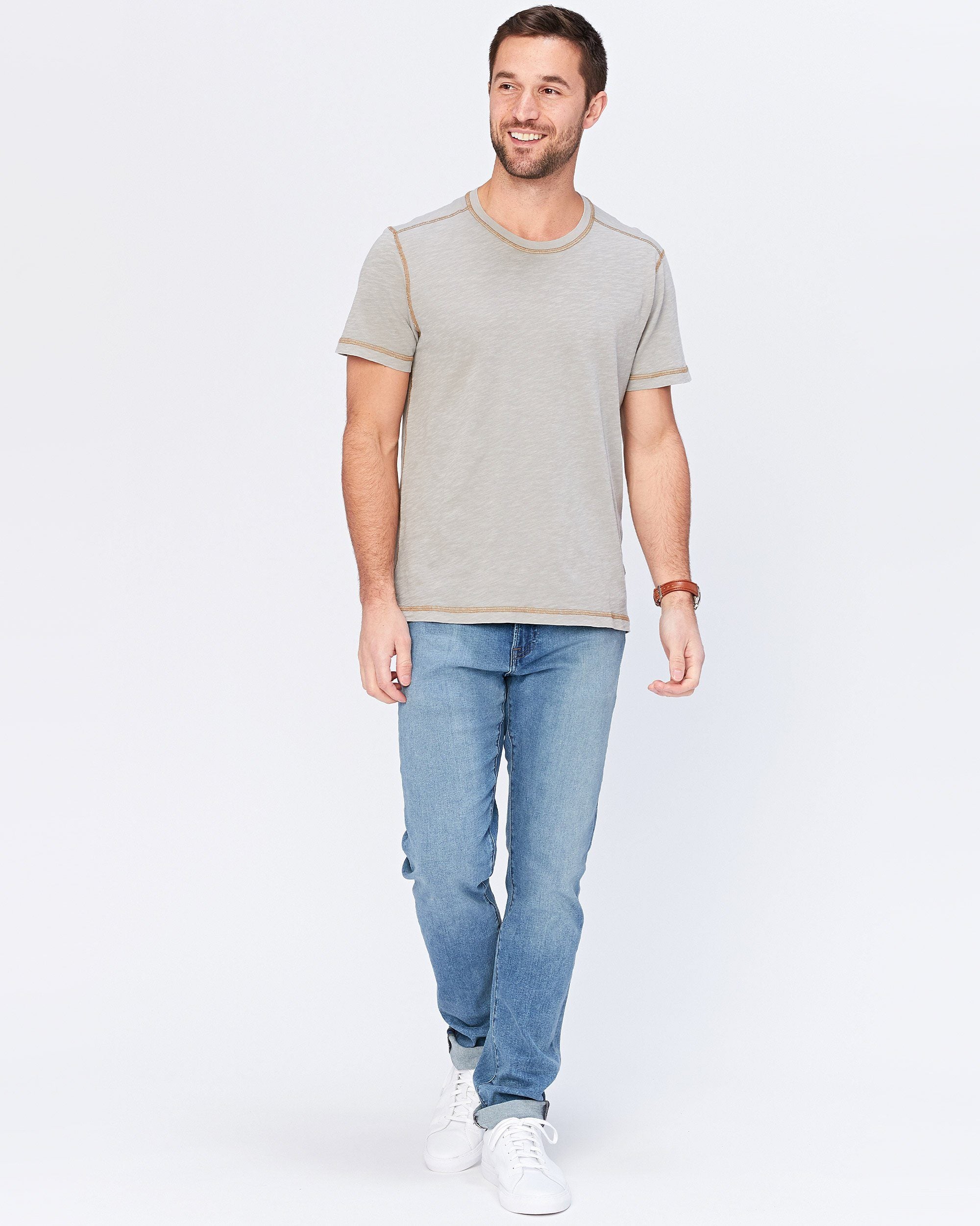 Skeg Short Sleeve Slub Jersey Crew – Agave Denim