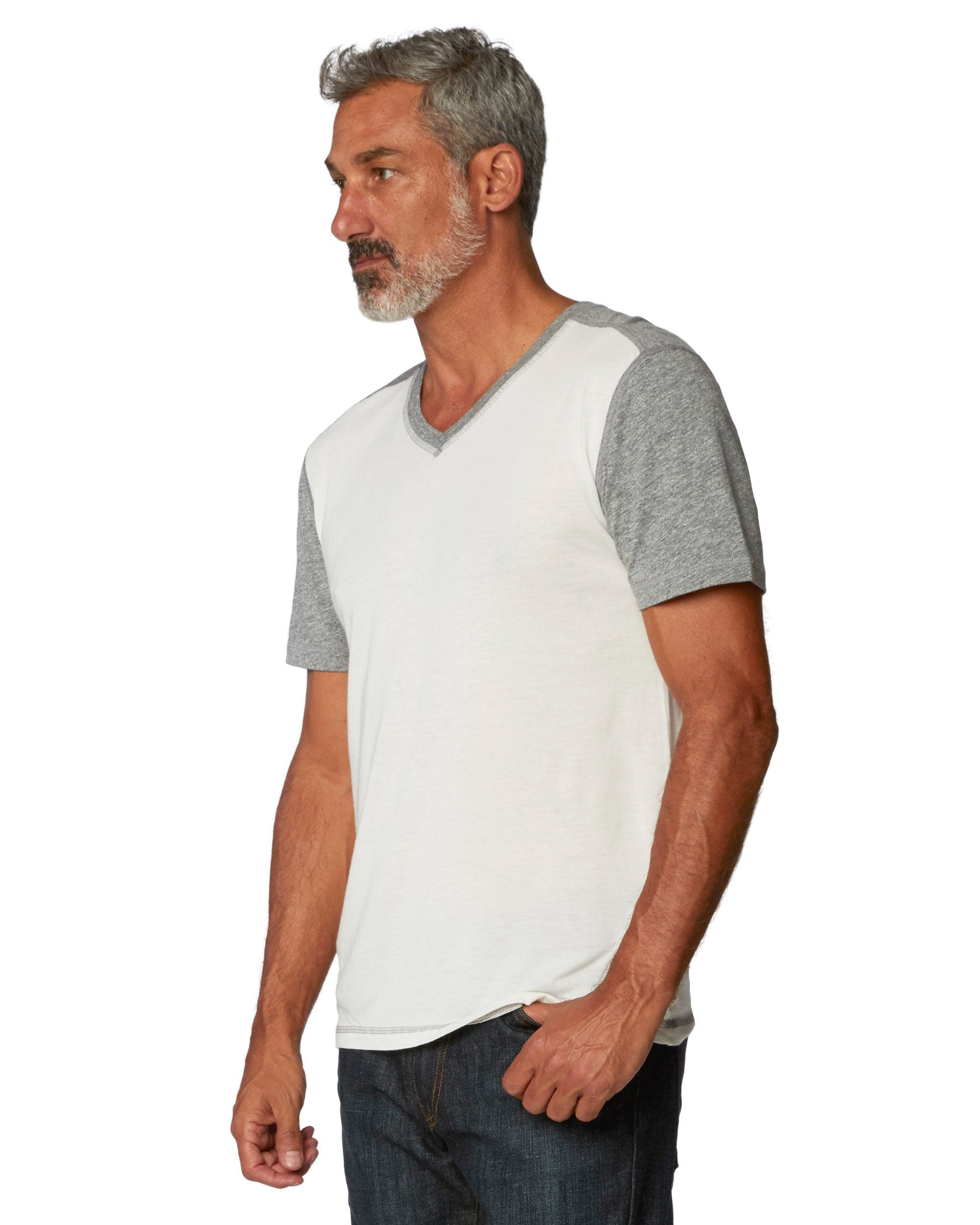 Darren Short Sleeve Vee – Agave Denim