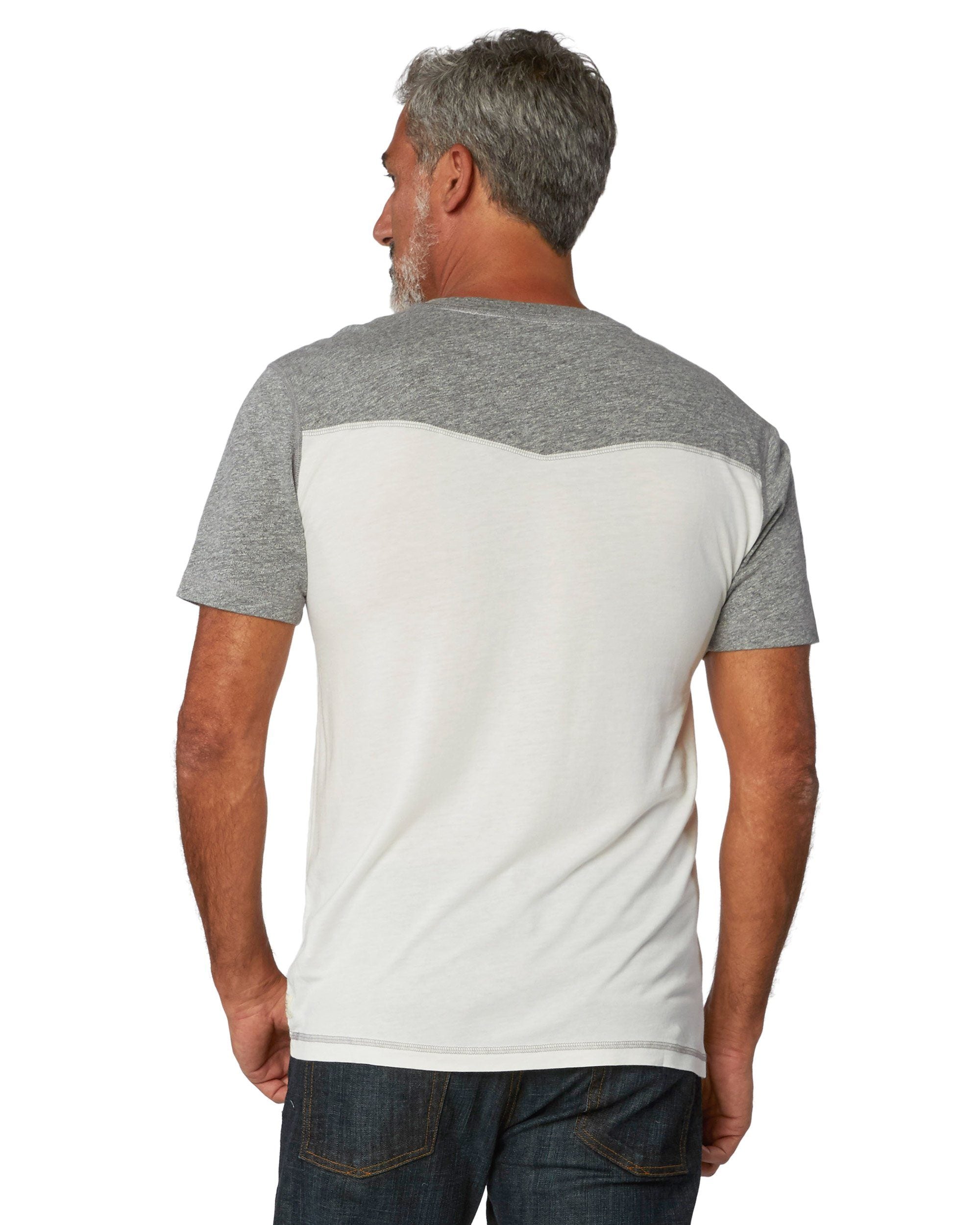 Darren Short Sleeve Vee – Agave Denim